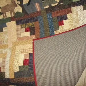 Northwoods Lap Quilt, Log Cabin Quilt, Free Shipping 1002-01 - Etsy