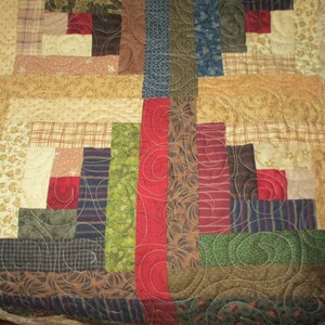 Northwoods Lap Quilt, Log Cabin Quilt, Free Shipping 1002-01 - Etsy