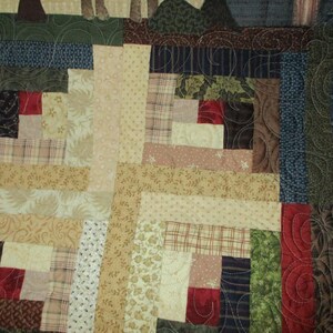 Northwoods Lap Quilt, Log Cabin Quilt, Free Shipping 1002-01 - Etsy