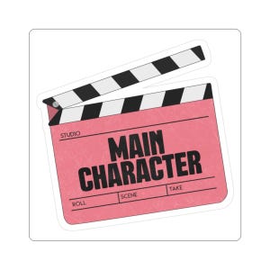 Main Character Clapboard Sticker - Etsy