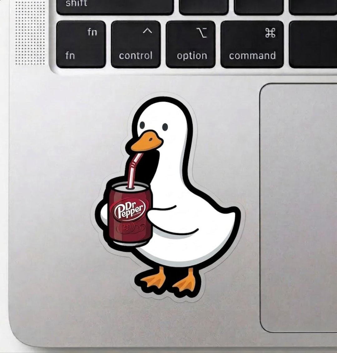Funny Duck Sticker Drinking Pepper, Cute Soda Lover Gift, Waterproof ...