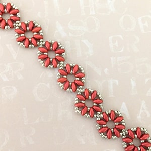 Chain Link Bracelet Beading Tutorial, Superduo Tutorial, Beading ...