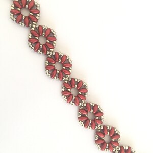 Chain Link Bracelet Beading Tutorial, Superduo Tutorial, Beading ...