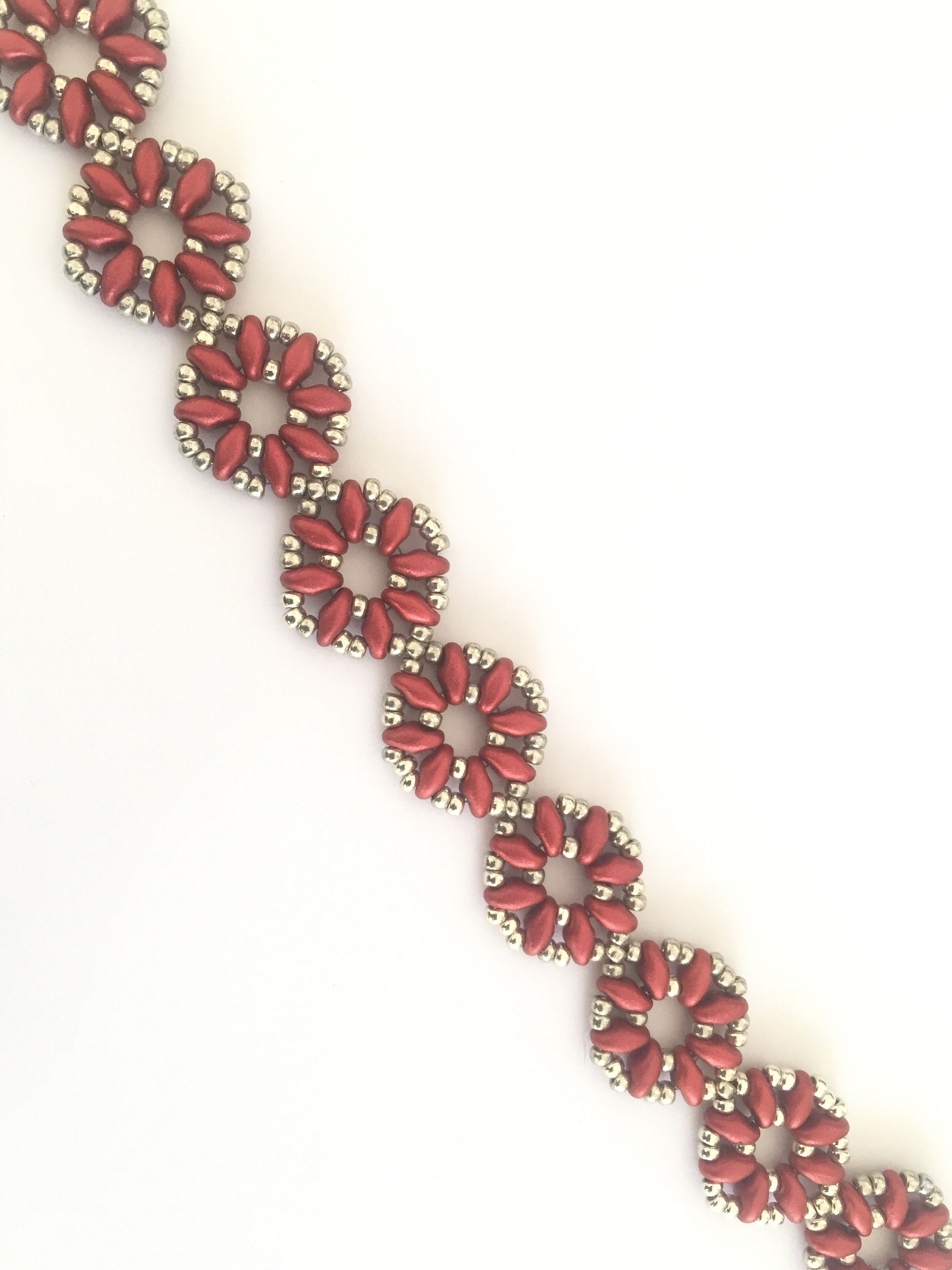 Chain Link Bracelet Beading Tutorial, Superduo Tutorial, Beading ...