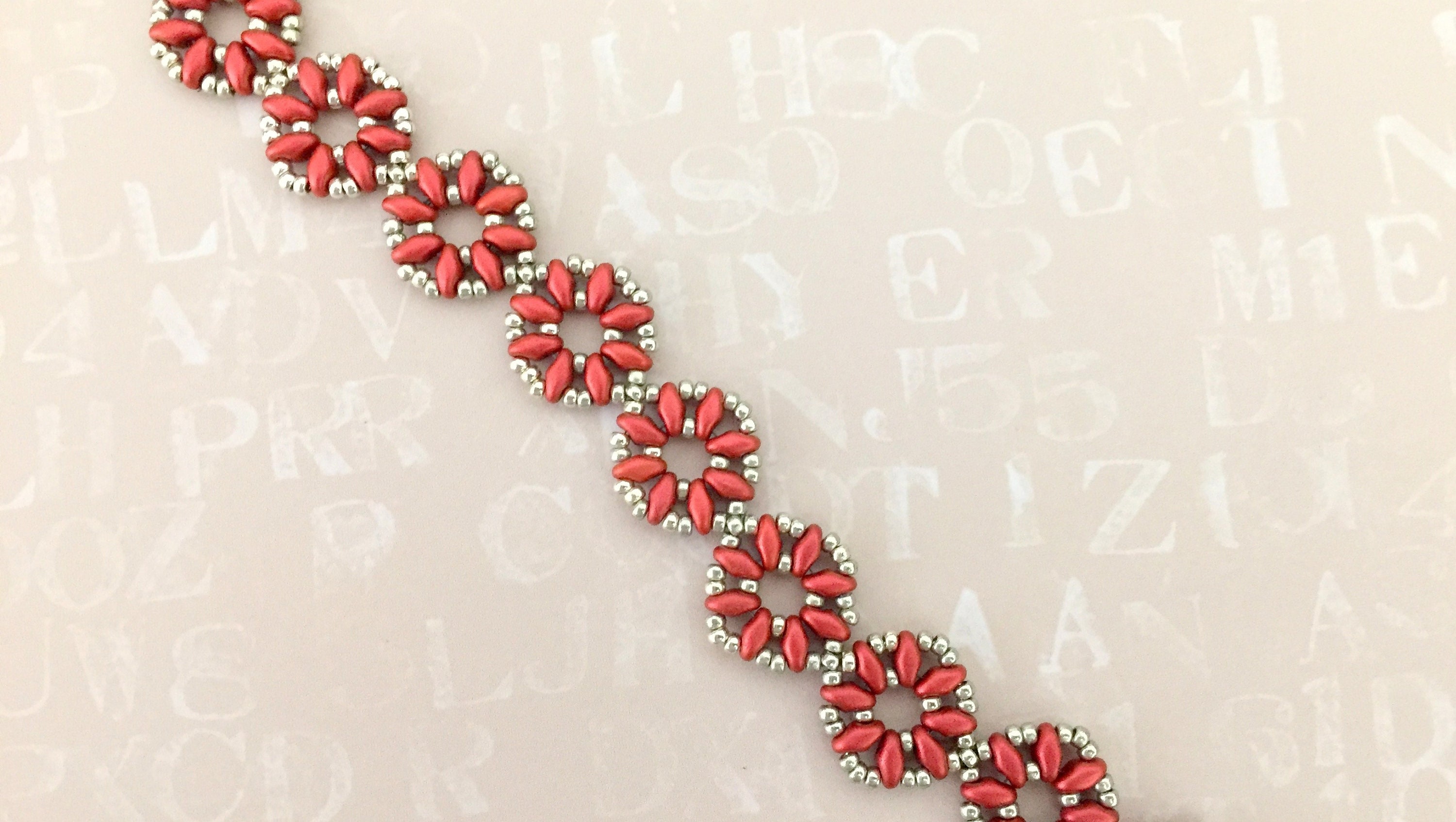 Chain Link Bracelet Beading Tutorial, Superduo Tutorial, Beading ...