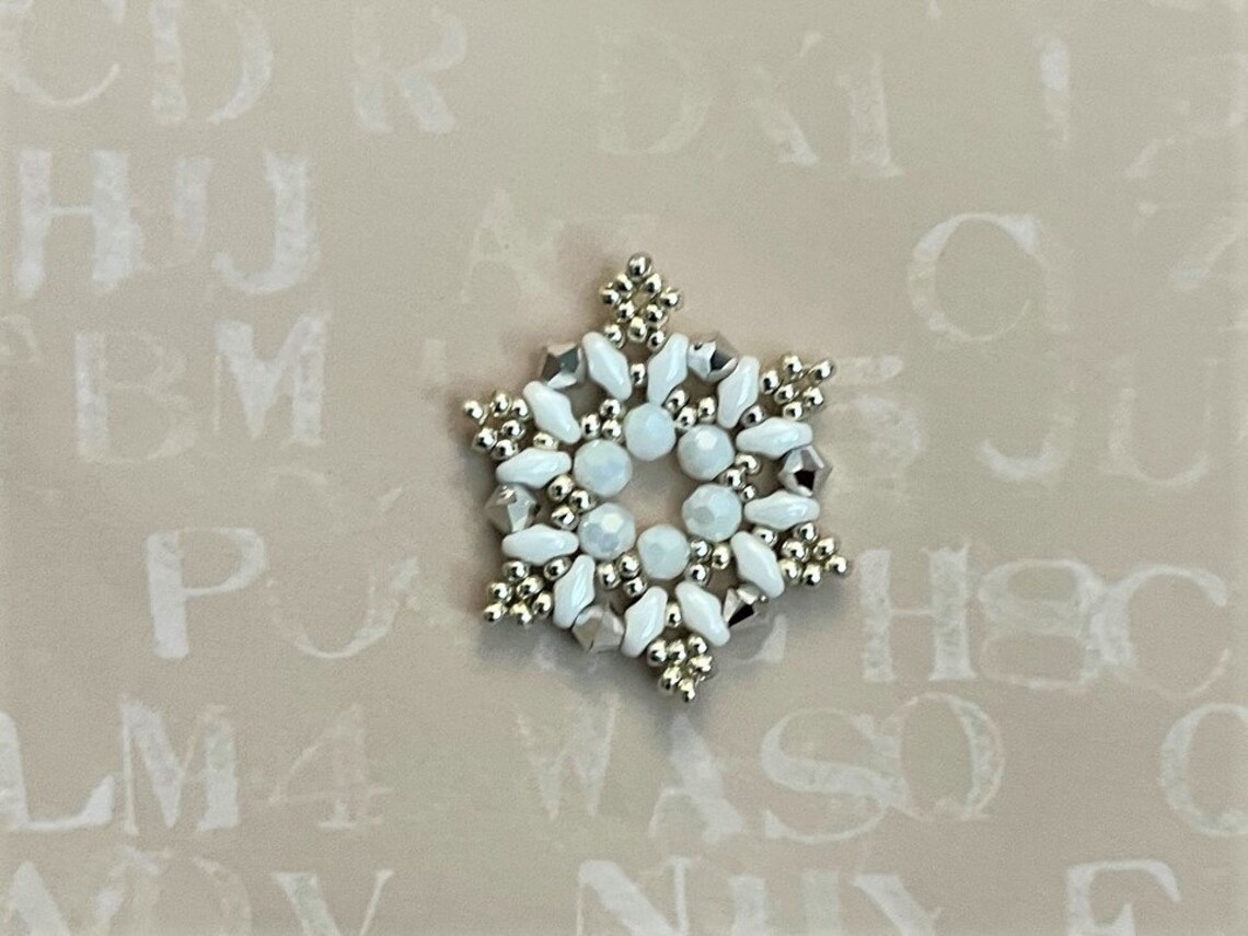 Snowflake Pendant, Ornament, Pattern, Tutorial - Etsy