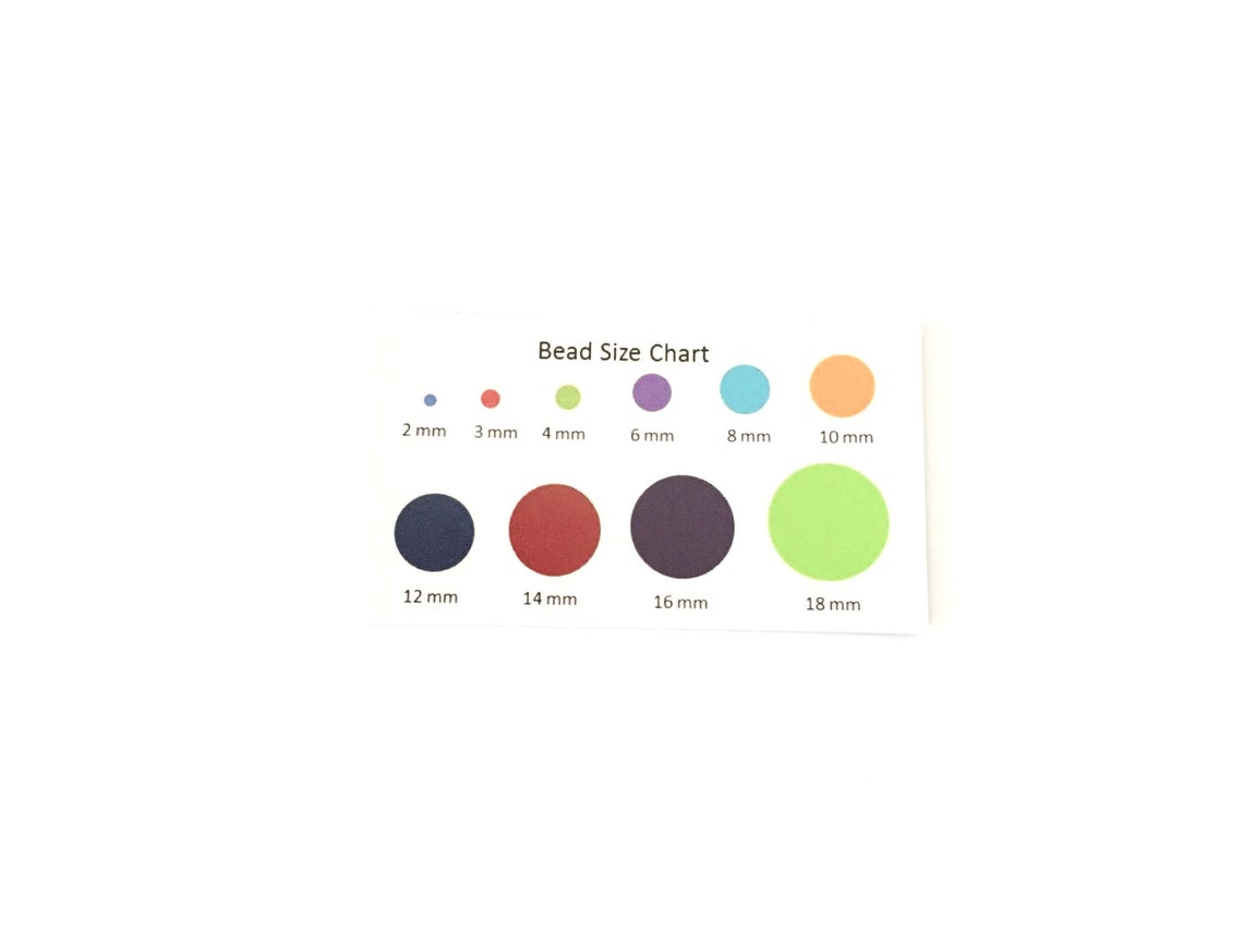 Magnetic Bead Size Chart, Bead, Rivoli, Cabochon Measuring Tool - Etsy