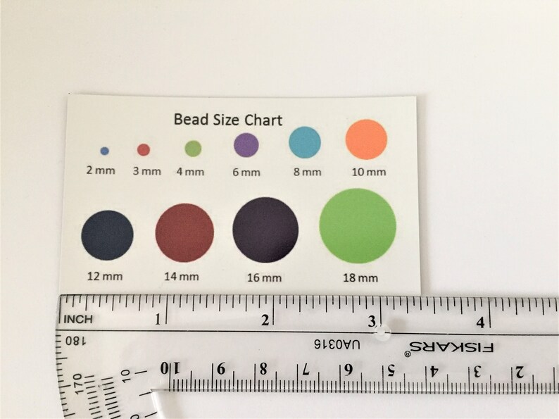 Magnetic Bead Size Chart, Bead, Rivoli, Cabochon Measuring Tool - Etsy