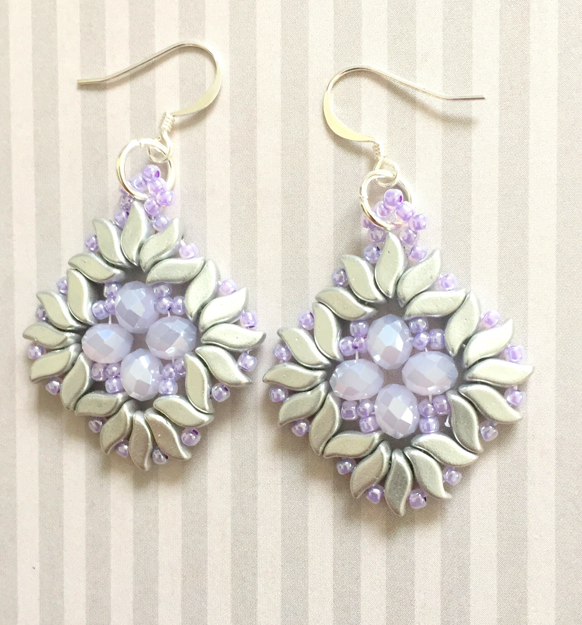 Phoenix Storm Earrings, Storm Duo, Easy Beginner Beading Pattern ...