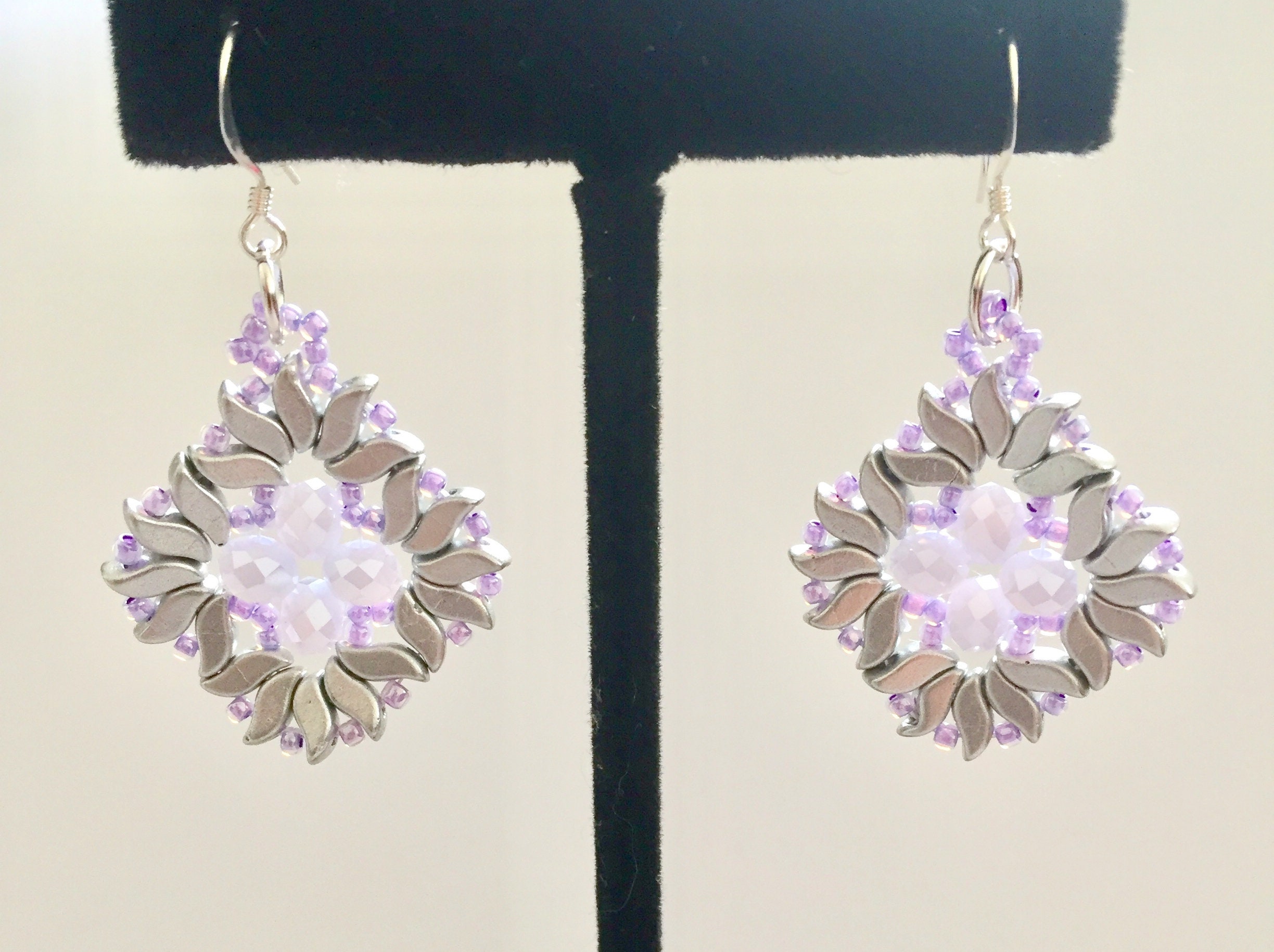 Phoenix Storm Earrings, Storm Duo, Easy Beginner Beading Pattern ...