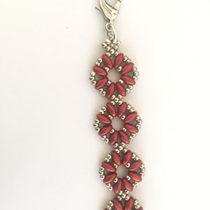 Chain Link Bracelet Beading Tutorial, Superduo Tutorial, Beading ...