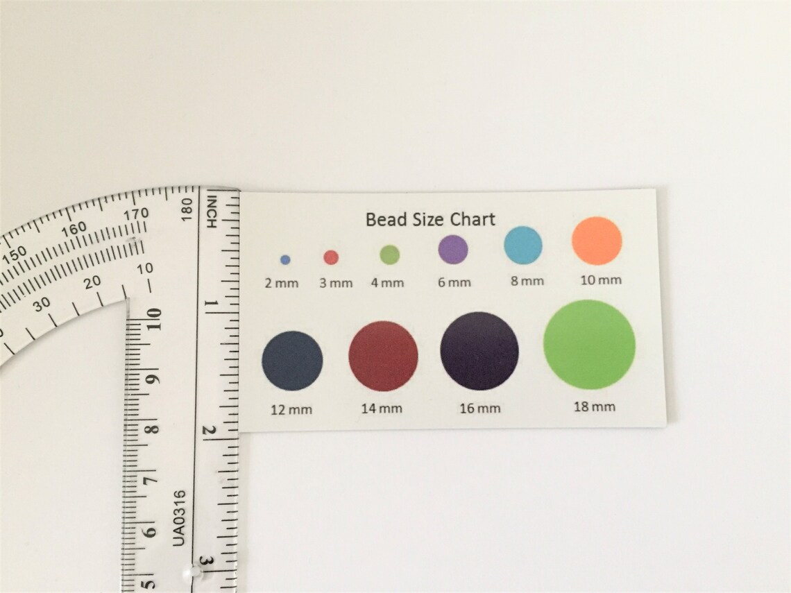 Magnetic Bead Size Chart, Bead, Rivoli, Cabochon Measuring Tool - Etsy