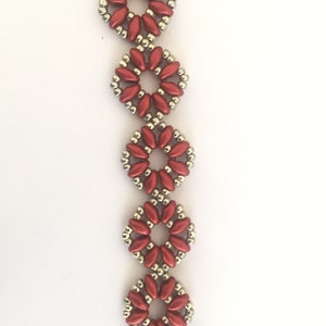 Chain Link Bracelet Beading Tutorial, Superduo Tutorial, Beading ...