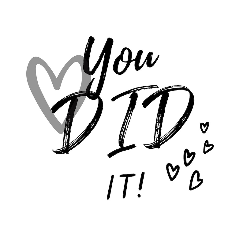 You Did It! Sticker - Etsy