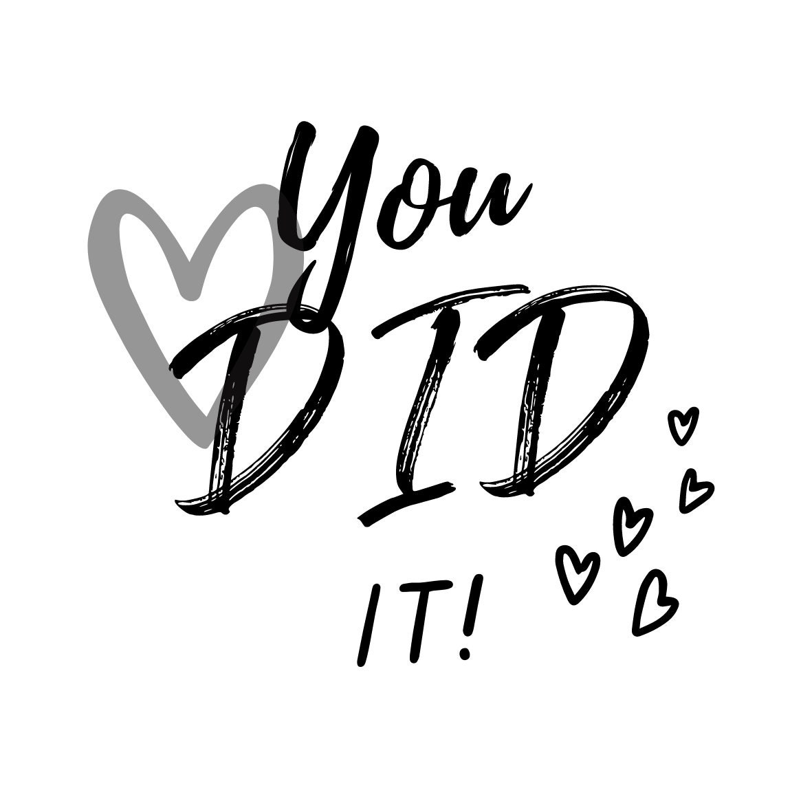 You Did It! Sticker - Etsy