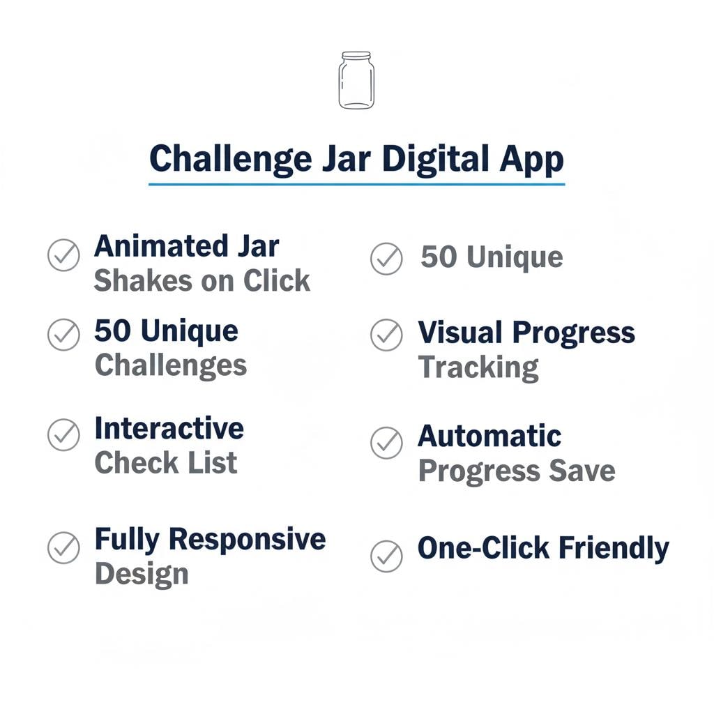 50 Self-care Challenge Jar | Motivation Dare Cards + Interactive App ...