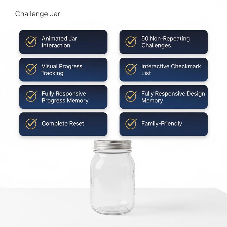 50 Daily Challenge Cards and Interactive App| Self-care, Fitness ...