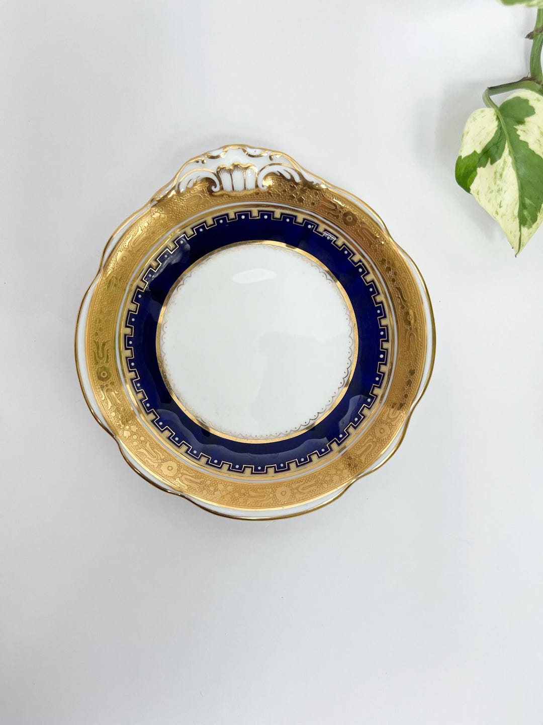 Vintage Minton Cobalt Blue and Gold Seashell-style Saucer - Etsy Canada