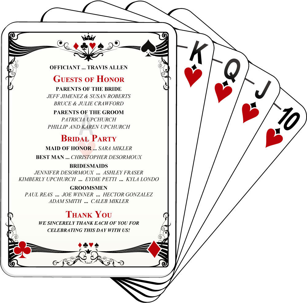 Poker Themed Wedding Ideas