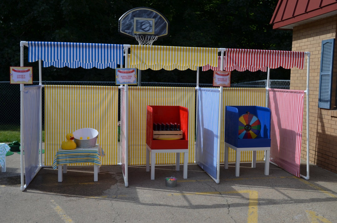 Carnival Booth PVC Frame Digital PLANS DIY Carnival Booths Customizable ...