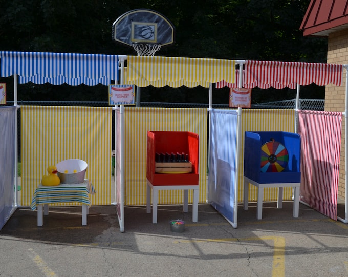 Carnival Booth PVC Frame Digital PLANS DIY Carnival Booths Customizable ...