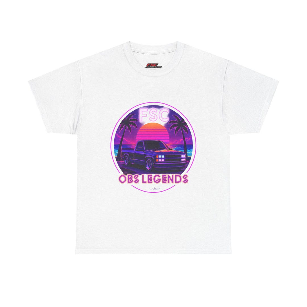 OBS Legends Purple OBS Neon Beach Sunset Tee With Classic GMT400 ...