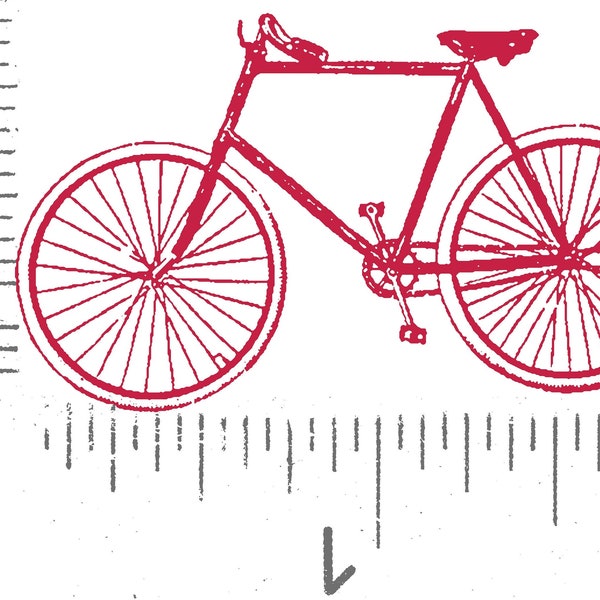 Bicycle Rubber Stamp - Etsy
