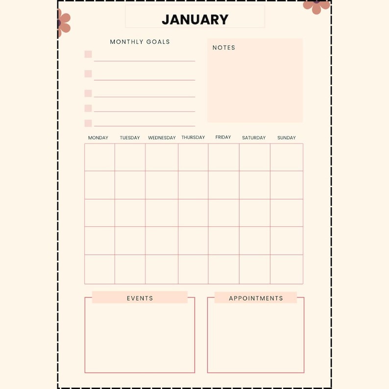 Digital Planner for Goodnotes 2026 | Daily Weekly Monthly Yearly ...
