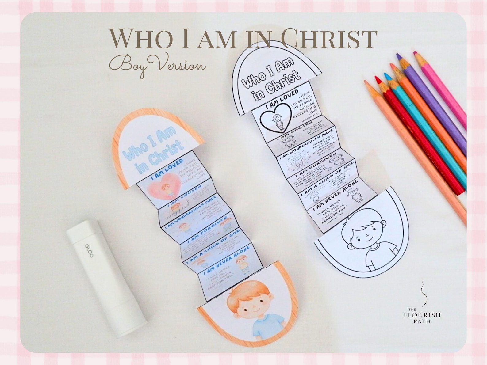 Who I Am in Christ Bible Craft for Boys | Sunday School Activity | Kid ...
