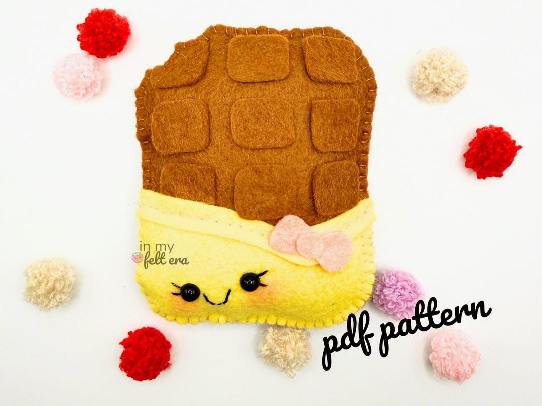 Cute Chocolate Bar Felt Pattern | Valentine Felt Food Pattern | Kawaii ...