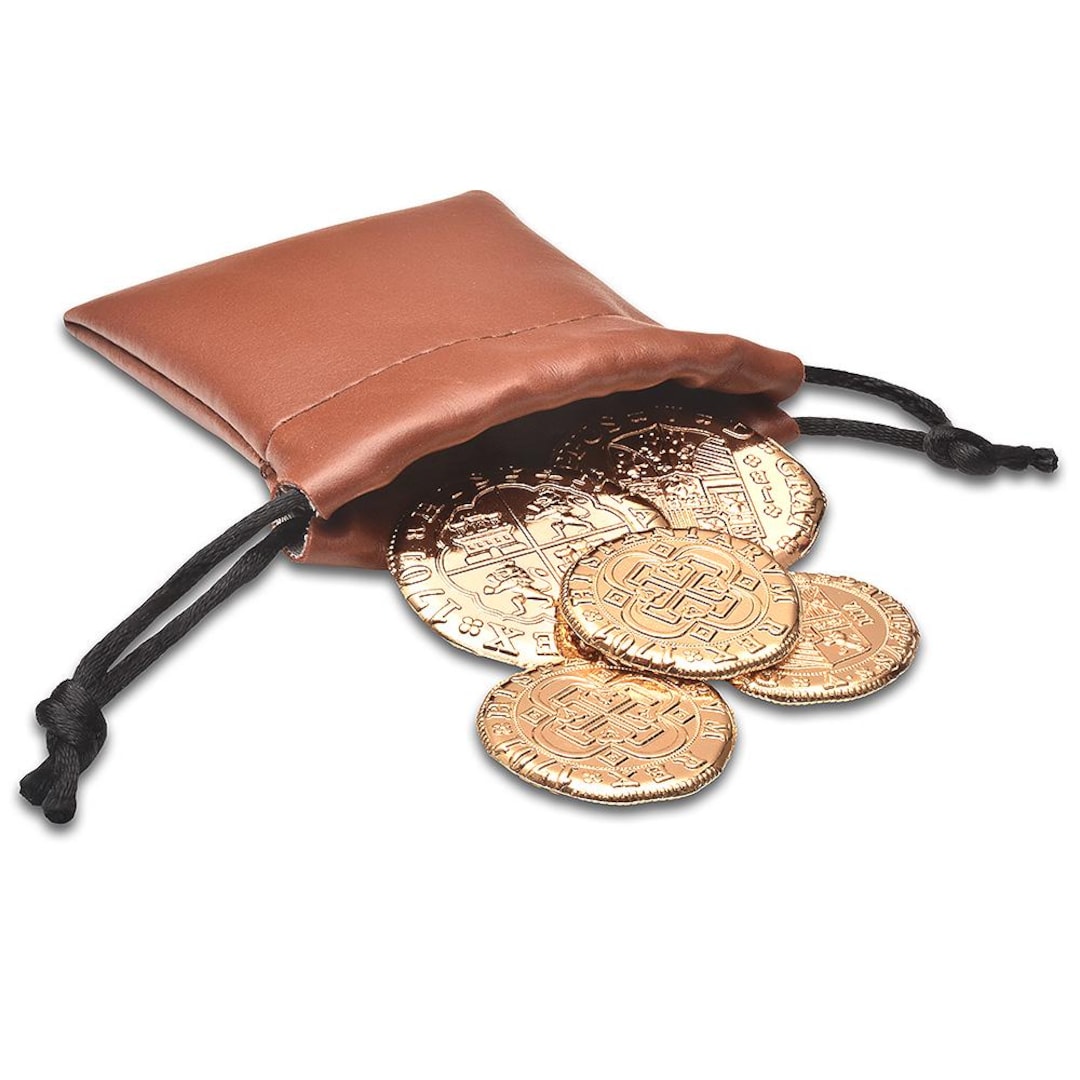 Pirate Doubloons - 5 Coin Set - Replica Treasure for Enthusiasts, Kids ...