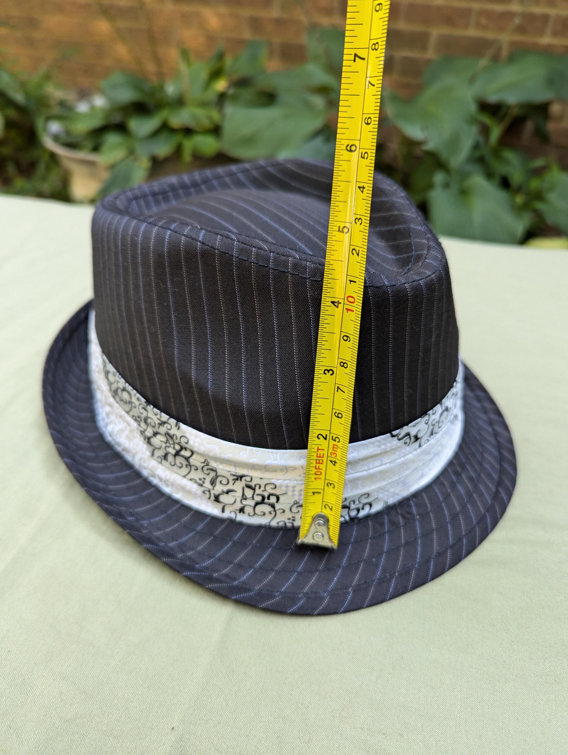 Goorin Bros Gray Pinstripe Moretti Fedora Top Hat Large - Etsy