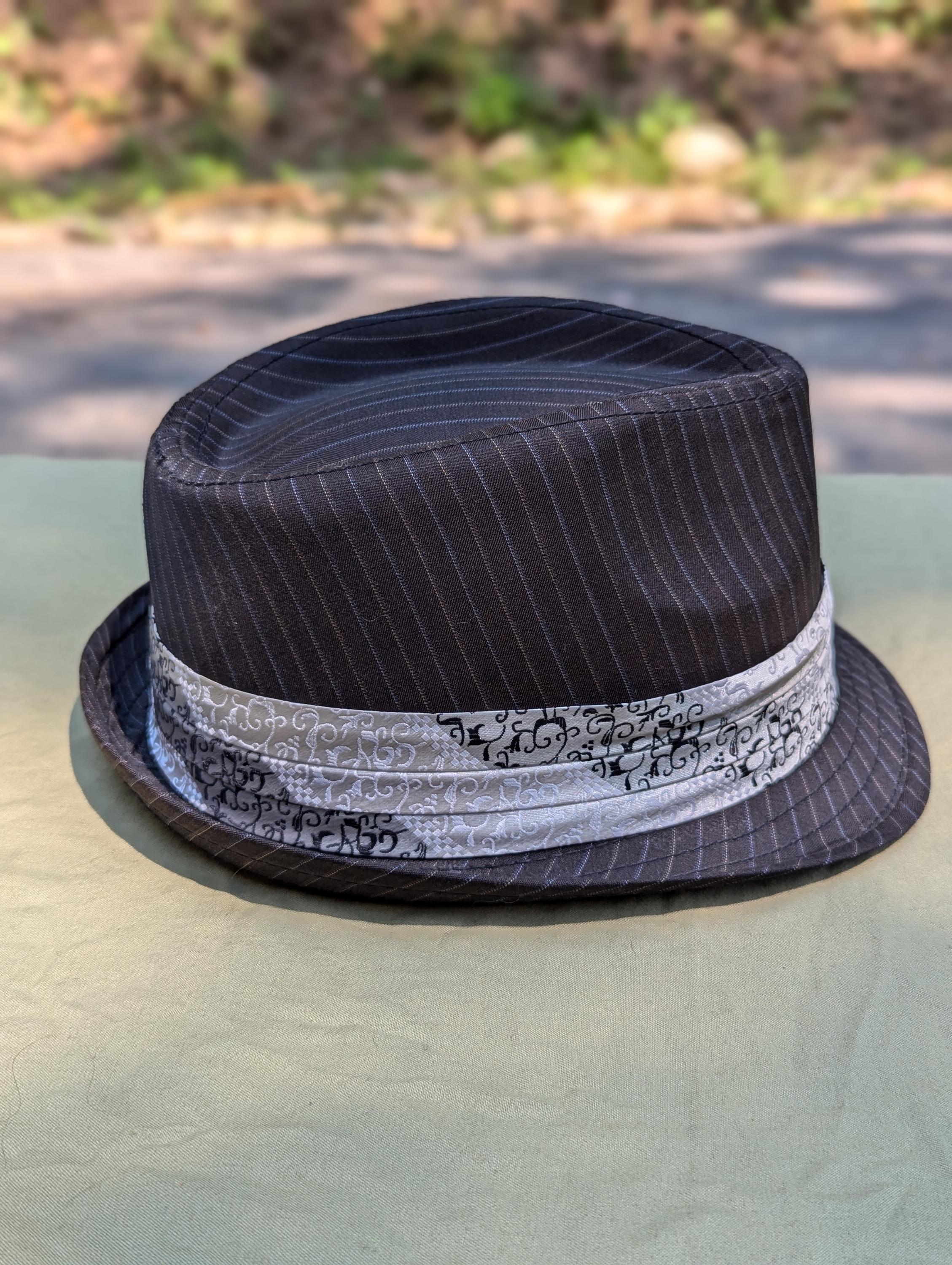 Goorin Bros Gray Pinstripe Moretti Fedora Top Hat Large - Etsy