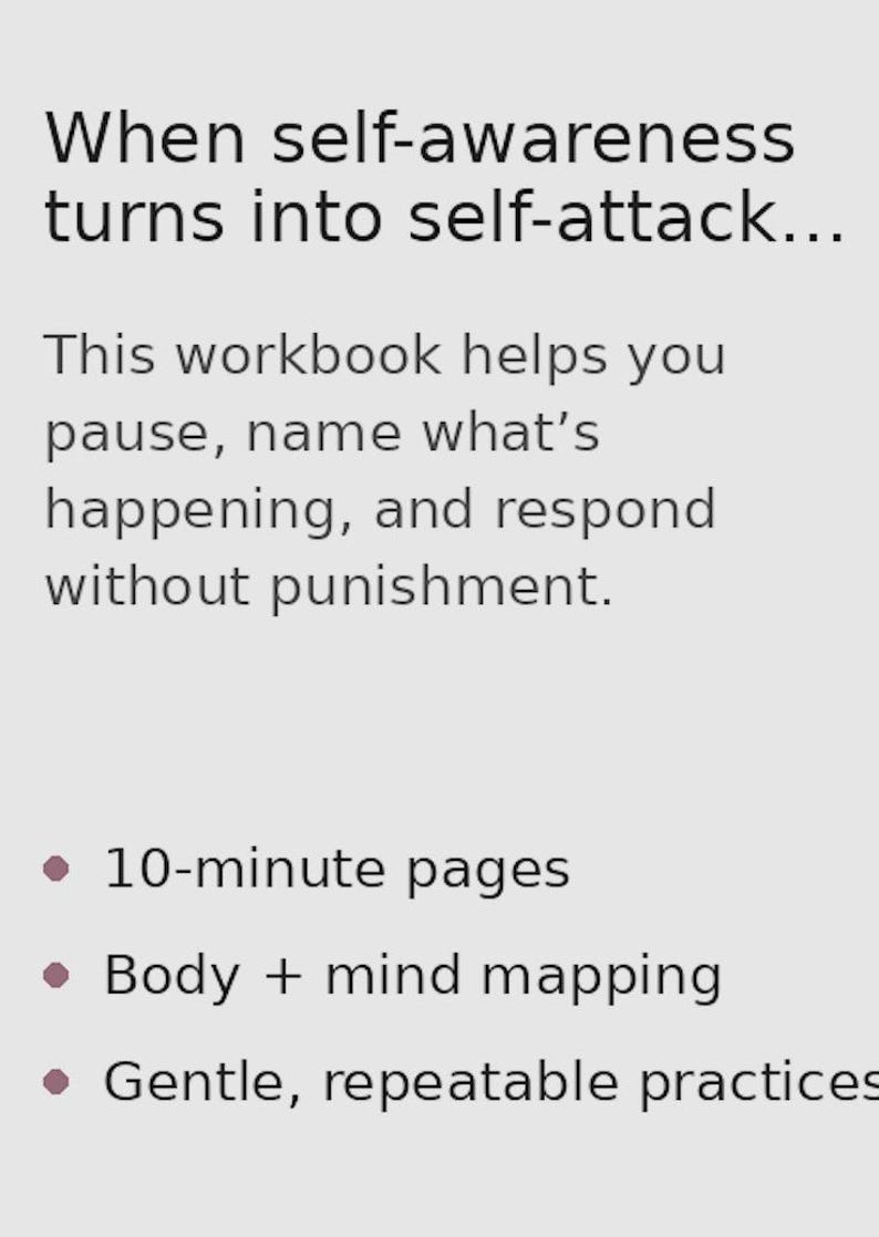 Shame Workbook PDF, Self Compassion & Inner Critic Healing - Etsy