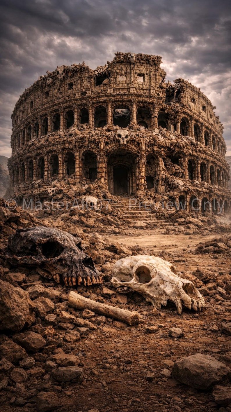 Bone Wonders of the World – 7 Dark Fantasy MOBILE Wallpapers | 4K Phone ...