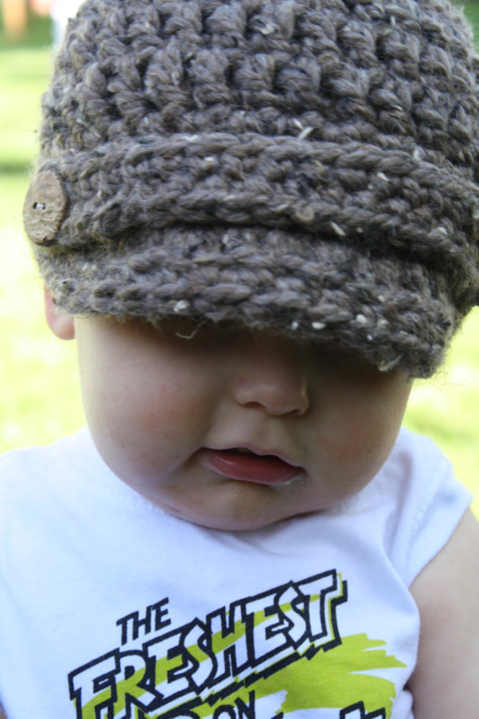 Crochet PATTERN- Baby Newsboy Hat Newborn to 4T Sizes Also Made to ...