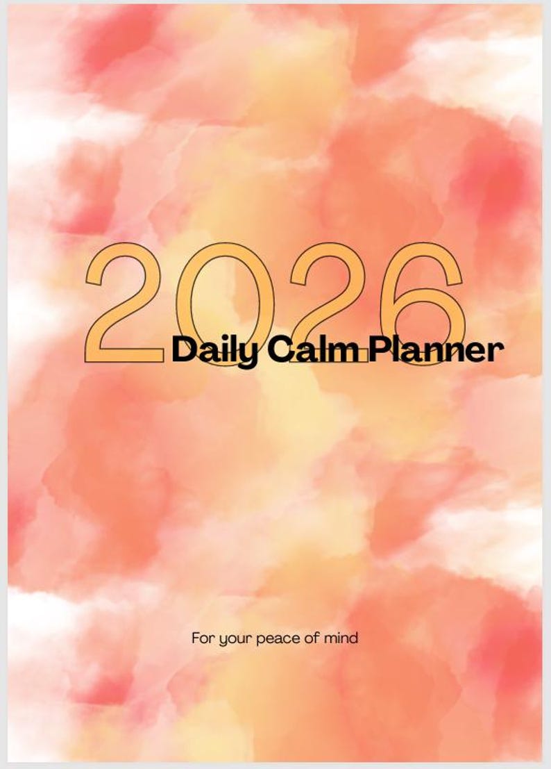 Daily Calm Planner - Etsy
