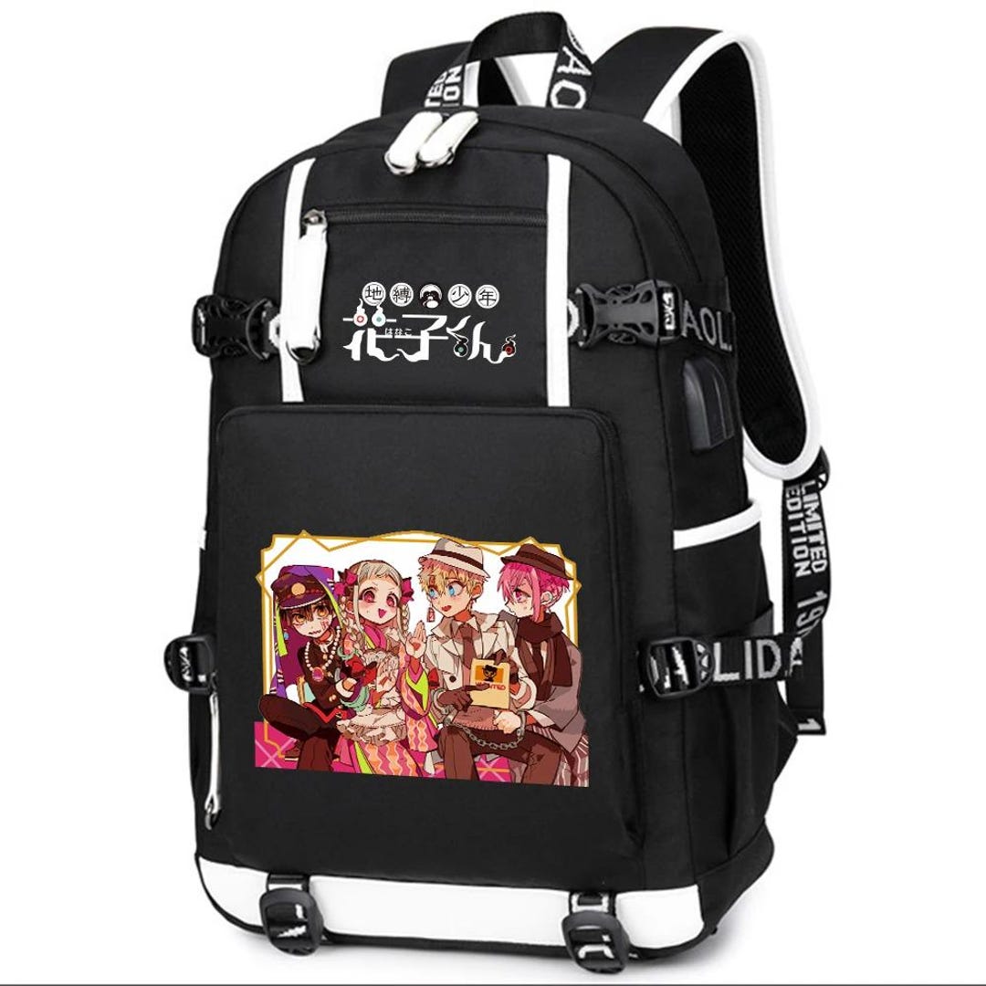 Toilet-bound Hanako-kun Anime Backpack With USB Port | Student Laptop ...