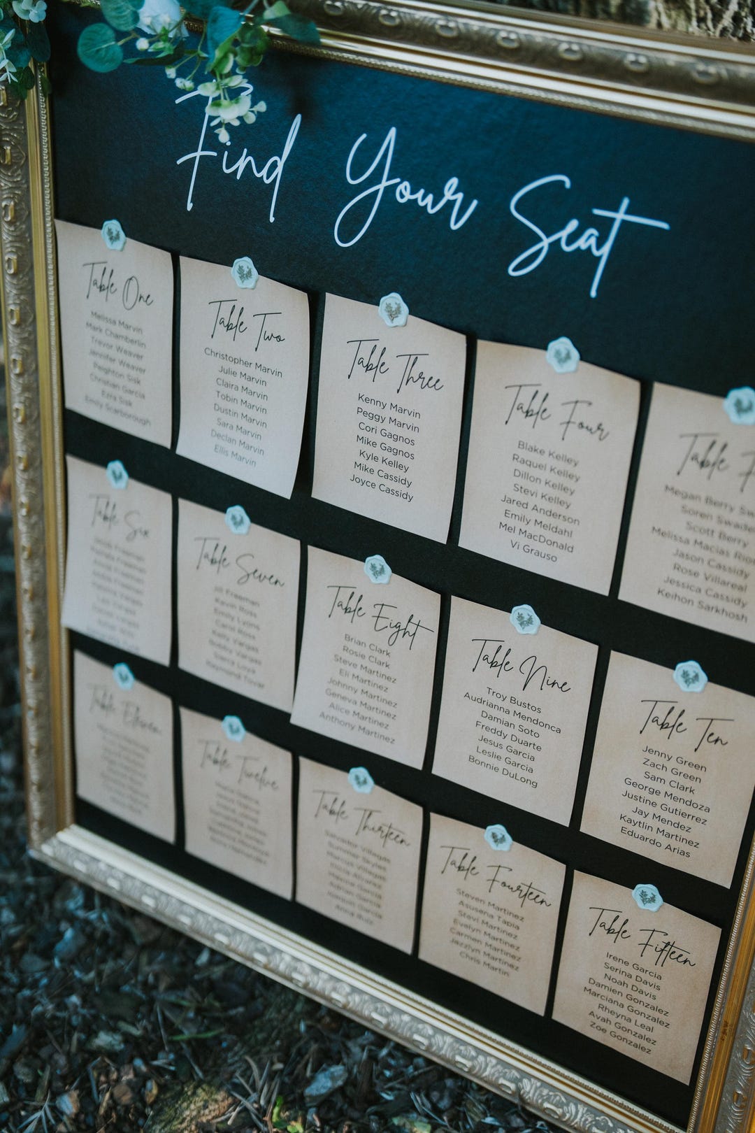 Customizable Seating Chart - Etsy
