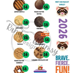 2026 ABC Meet the Cookies Menu - Etsy