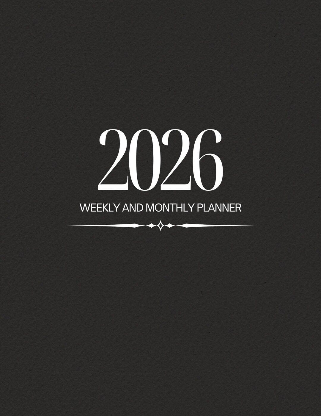 2026 WEEKLY & MONTHLY PLANNER - Etsy
