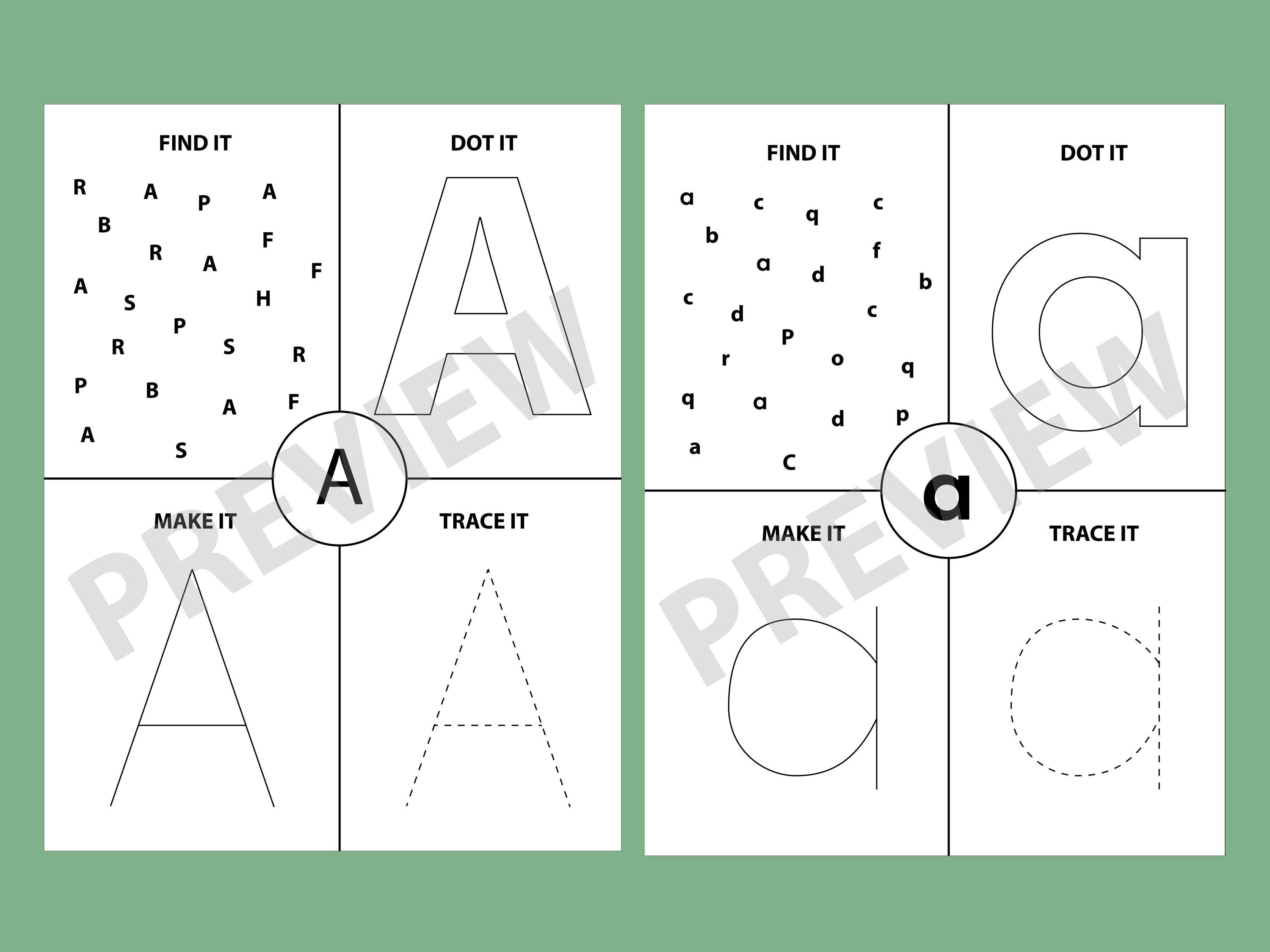 Alphabet Learning Printable | ABC Tracing Dot Marker Find and Build ...