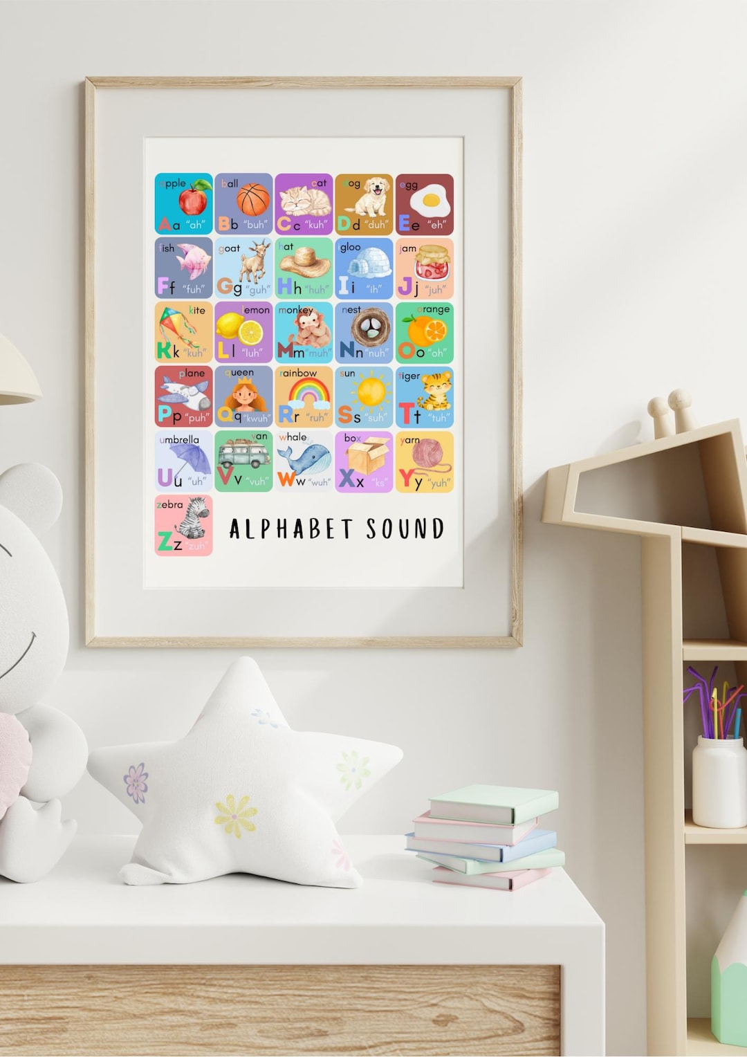 Alphabet Sounds Poster | Phonics Chart Printable | Learn Letter Sounds ...