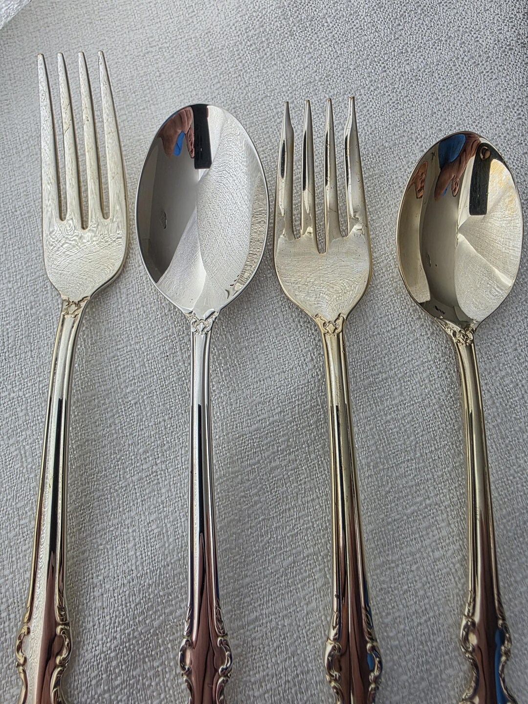 Vintage 1847 Rogers Bros Silverplate Flatware – Reflection Pattern, 4 ...