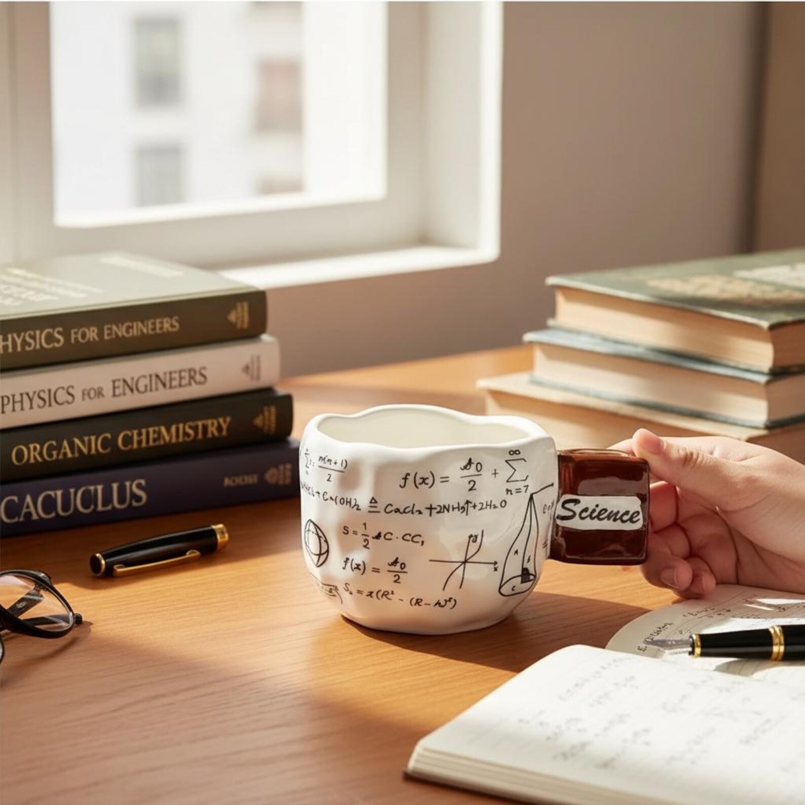 Science Formula Ceramic Coffee Mug Handmade Irregular Cup Gift for ...
