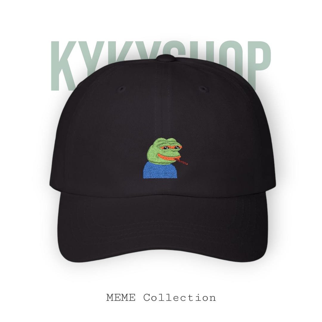 Pepe Frog Embroidered Classic Dad Cap | Baseball Hat - Etsy