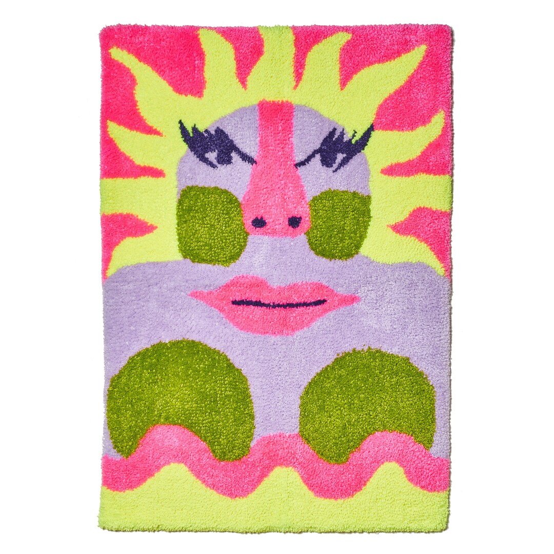 Tufted Tiki Drag Queen Wall Art, Rug, Neon Art, Wall Hanging - Etsy