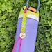 Carabiner Paracord Keychain Bag Charm, Neon, Colorful, Pink, Pearl ...