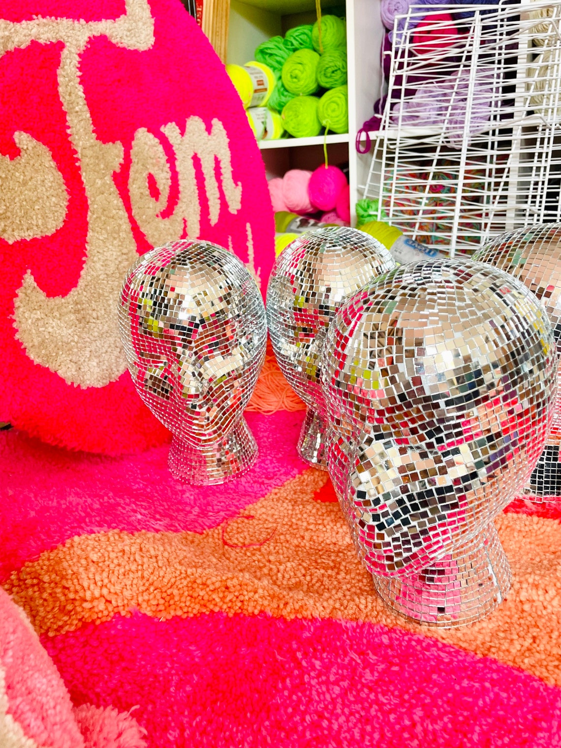 Disco Head, Mirror Head, Disco Ball Head, Mannequin Head, Statue ...