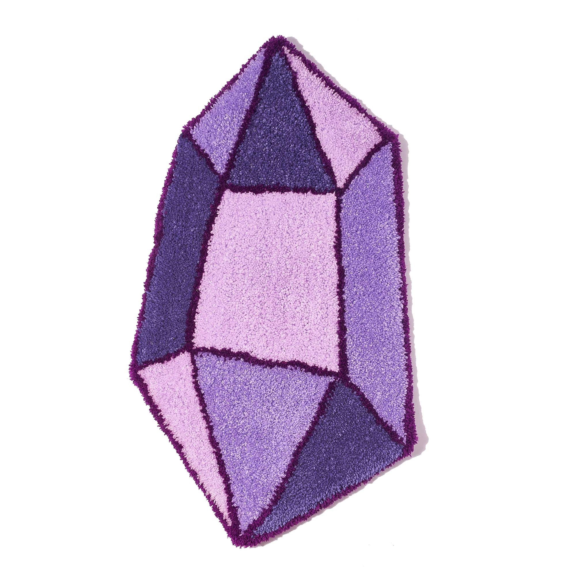 Tufted Crystal Gem Rug, Rose Quartz, Amethyst, Chartreuse Quartz, Gift ...